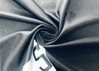 China 140GSM 92% Polyester Stretch Fabric for Sports Leggings - 150cm Width Black Printed Material for sale