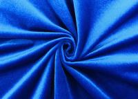 China 200GSM 100% Polyester Velvet Fabric 160cm Width Royal Blue for Home Textile Upholstery for sale