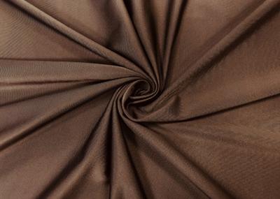 China 200GSM 85% Polyester Knitting Fabric 160cm Width Elastic Underwear Material Elegant Brown for sale