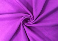 China 210GSM 100% Polyester Brushed Knit Fabric 160cm Width Violet Color for Accessories and Textiles for sale