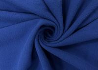 China 205GSM Brushed Knit Polyester Fabric 160cm Width Super Soft Blue Textile Material for sale