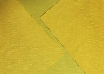 China 210GSM 100% Polyester Embossed Micro Velvet Fabric - 160cm Width Yellow Textile for Upholstery for sale