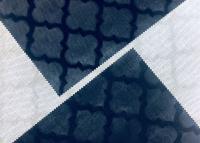 China 310GSM Embossed Velvet Upholstery Fabric - 100% Polyester, 150cm Width, Dark Blue for sale