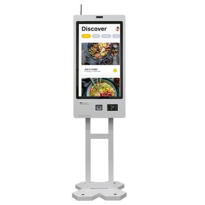 China Restaurant Wall Mount Food Ordering Kiosk 27 Inch Touch Screen for sale