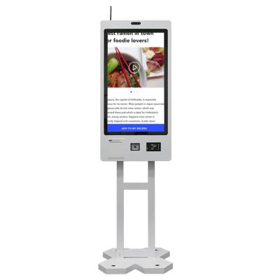 China Fast Food Self Ordering Kiosk System Barcode Payment Restaurant Machine for sale