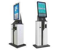 China Bank Bus Station Parking Lot Self Service Bill Payment Kiosk Machine Black Cabinet for sale