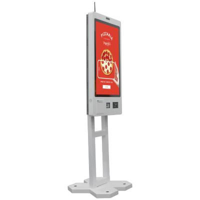China Capacitive Touch Screen Restaurant Ordering Kiosk Machine Self Service Payment for sale
