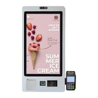 China Capacitive Touch Screen Restaurant Ordering Kiosk Machine Self Service Payment for sale