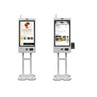 China 21.5 Inch Floor Standing Interactive Self Service Payment Kiosk Automatic Touch Screen Kiosk Self Ordering Machine for sale