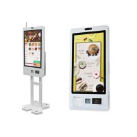China Self Service Order Payment Interactive Touch Screen Kiosk Self Pay Machine Barcode Scanner Ticket Printer Ordering Kiosk for sale