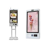 China Indoor Food Order Payment Kiosk Machine POS Holder Restaurant Capacitive Touch Screen Payment Kiosks Self Ordering Kisok for sale
