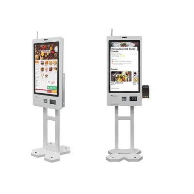 China Crtly Self Service Order Payment Touch Screen Kiosk Self Pay Machine Barcode Scanner Kiosk for Chain Store and Restaurant for sale