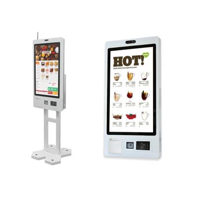 China Wall Mounted Floor Stand Self Ordering Kiosk with High Resolution Printer and Android Touch Screen for sale