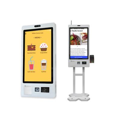 China 32'' Supermarket Self Service Food Ordering Kiosks Wall Mounted / Desktop / Vertical for sale