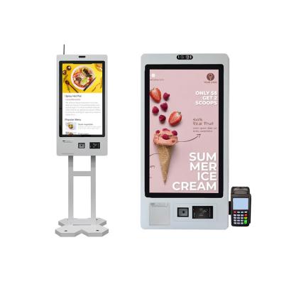China 10 Point Capacitive Touch Restaurant Ordering Kiosk Self Service Kiosk Machine for sale