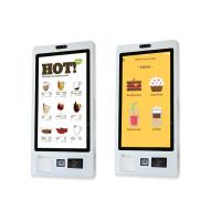 China Fast Food Restaurant Self Ordering Payment Kiosk With Thermal Printer Scanner QR Code for sale