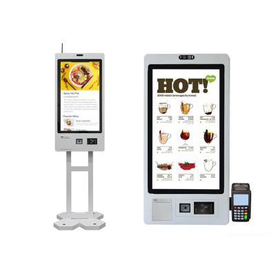 China Hdmi Mcdonalds Restaurant Ordering Kiosk Self Service 32 Inch Screen for sale