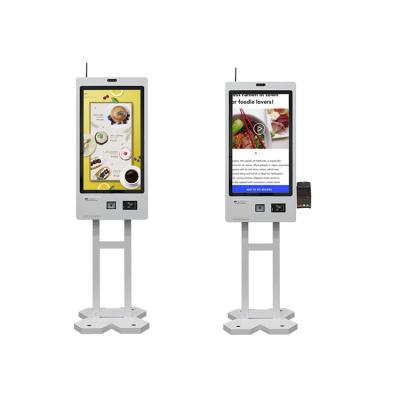 China Touch Screen Restaurant Self Ordering Kiosk Mcdonald'S KFC Floor Standing for sale