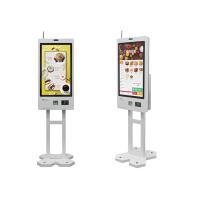 China 27inch Touch Screen Self Ordering Kiosk machine With 80mm Printer Scanner for sale