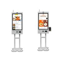 China Capacitive Touch Food Order Self Service Kiosks Self Order Software Pos Payment for sale