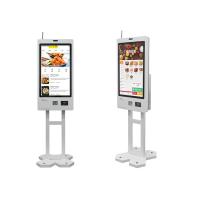China Fast Food Restaurants Self Terminal Ordering Payment Kiosks Cash Bill Print for sale