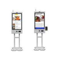 China Fast Food Restaurants Self Terminal Ordering Payment Kiosks Cash Bill Print for sale