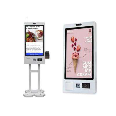 China Fast Food Payment Terminal Kiosk Lcd Self Service Ordering Touch Screen Interactive Kiosk for sale