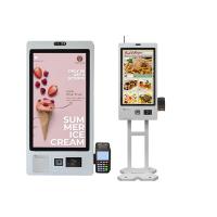 China McDonald'S Restaurant 32 Inch  Lcd Vertical Touch Screen Kiosk Touch Screen Thermal Printer for sale