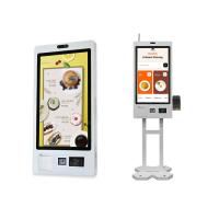 China Wall Mounted Supermarket Self Checkout Kiosk with Fast QR Scanning / Ticket Printing for sale