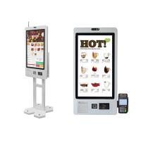 China Restaurant Ticket Vending Machine Wall Mounted Kiosks With Printer And Scanner for sale