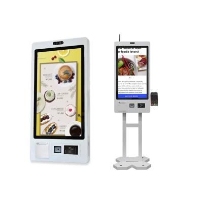 China Supermarket 21.5 Touch Screen Ordering Kiosk Checkout Payment Machine for sale
