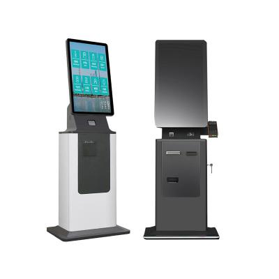 China 27 32 Inch Touch Screen Kiosk OEM Self Service Payment Kiosk Cash Acceptor Sports Betting Kiosk SDK Floor Standing Metal Case for sale