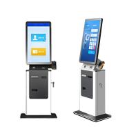 China Custom Airport Hotel Parking Check in Kiosk Machine Capacitive Touch Cash Acceptor Card Dispenser Passport Scanner Payment Kiosk for sale
