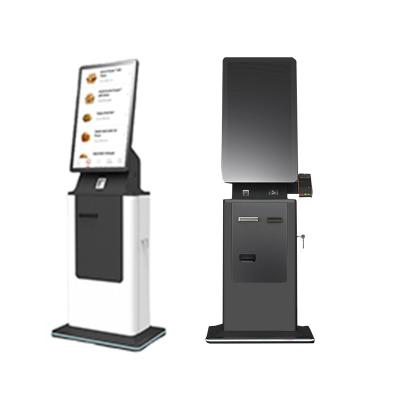 China Floor Standing Touch Screen Hotel Automatic Payment Terminal Kiosk Self Service Cash Check in Terminal Kiosk for sale