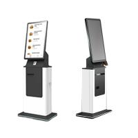 China 27 32 Inch Touch Screen Hotel Self Service Check in Kiosk SDK Passport Scanner Card Dispenser Ticket Printer Payment Kiosk for sale