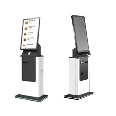 China 27 32 Inch Touch Screen Hotel Self Service Check in Kiosk SDK Passport Scanner Card Dispenser Ticket Printer Payment Kiosk for sale