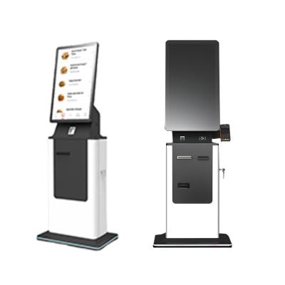 China Touch Screen Room Card Dispenser Ticket Printer Kiosk Self Check in Hotel Self Service Cash Acceptor Payment Kiosk Machine for sale