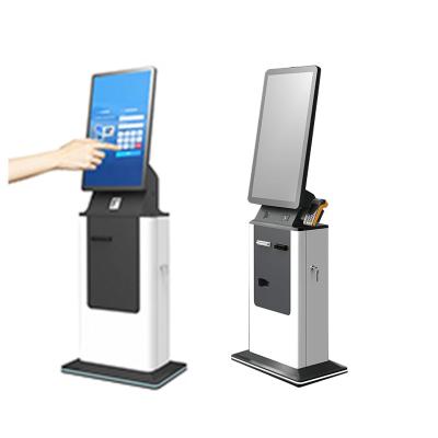 China Crtly Payment Kiosks 27 32 Inch Touch Screen Ticket Printing Machine Customer Parking Hospital Hotel Check in Payment Kiosk for sale