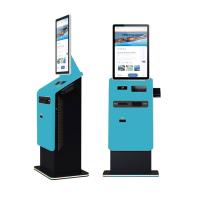 China Self Service Kiosk Touch Screen Floor Standing Card Reader Cash Coin Currency Exchange Payment Kiosks Machine for sale
