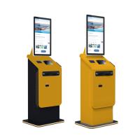 China 27-32 Inch Touch Screen Self Service Kiosk with Cash Coin Recycler and Receipt Printer for Indoor Payment for sale
