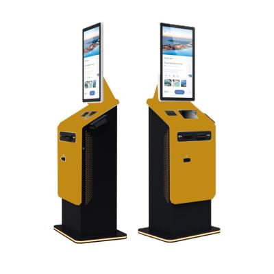 China 27 32 Inch Touch Screen Payment Kiosk Self Service Cash Coin Recycle Acceptor Machine Foreight Currency Exchange Kiosk Terminal for sale