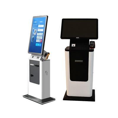 China Crtly 32inch Floor Stand Terminal with Payment Self Service Kiosk with Camera Card Reader Receipt Printer Payment Kiosk for sale