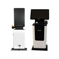 China 27/32 Inch Self Service Kiosk Terminal Ticket Printing Cash Receive Card Dispensing and Passport Scanning Functions for sale