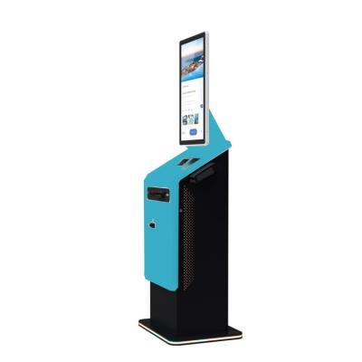China Indoor Kiosk Self Service Payment Terminal with 10 Point Capacitive Touch Screen and Cash/Coin Acceptor for sale
