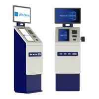 China Crtly 32 Inch Self Parking Payment Kiosk With Cash Passport Scanner Check In Hotel Card Dispenser Kiosk for sale