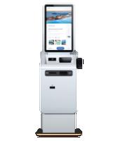 China Lightweight Automatic Check-In Terminal With Card Reader And Printer Smart Parking Payment Kiosk for sale