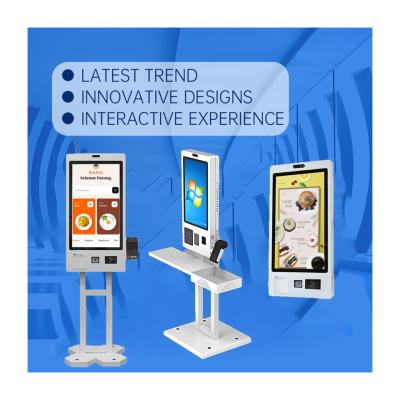 China Wall Mounted Self Ordering Restaurant Kiosks With Capacitive Touch Screen for sale