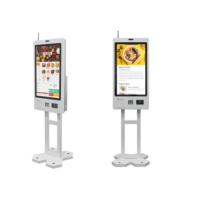 China 23.8 INCH Supermarket Self Checkout Kiosk with Ticket Printing and RFID Reader for sale