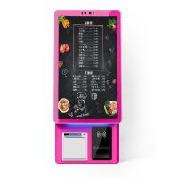 China 21.5 Inch Desktop Touch Self Service Ordering Kiosk Receipt Printing Card Reader Card Reader Scanning Cashless Payment Kiosk for sale