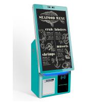 China 21.5 Inch Screen Size Self Service Kiosk For Restaurants With Ticket Printing Function for sale